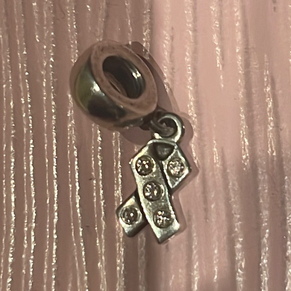 Pandora | Jewelry | Pandora Breast Cancer Charm Authentic | Poshmark